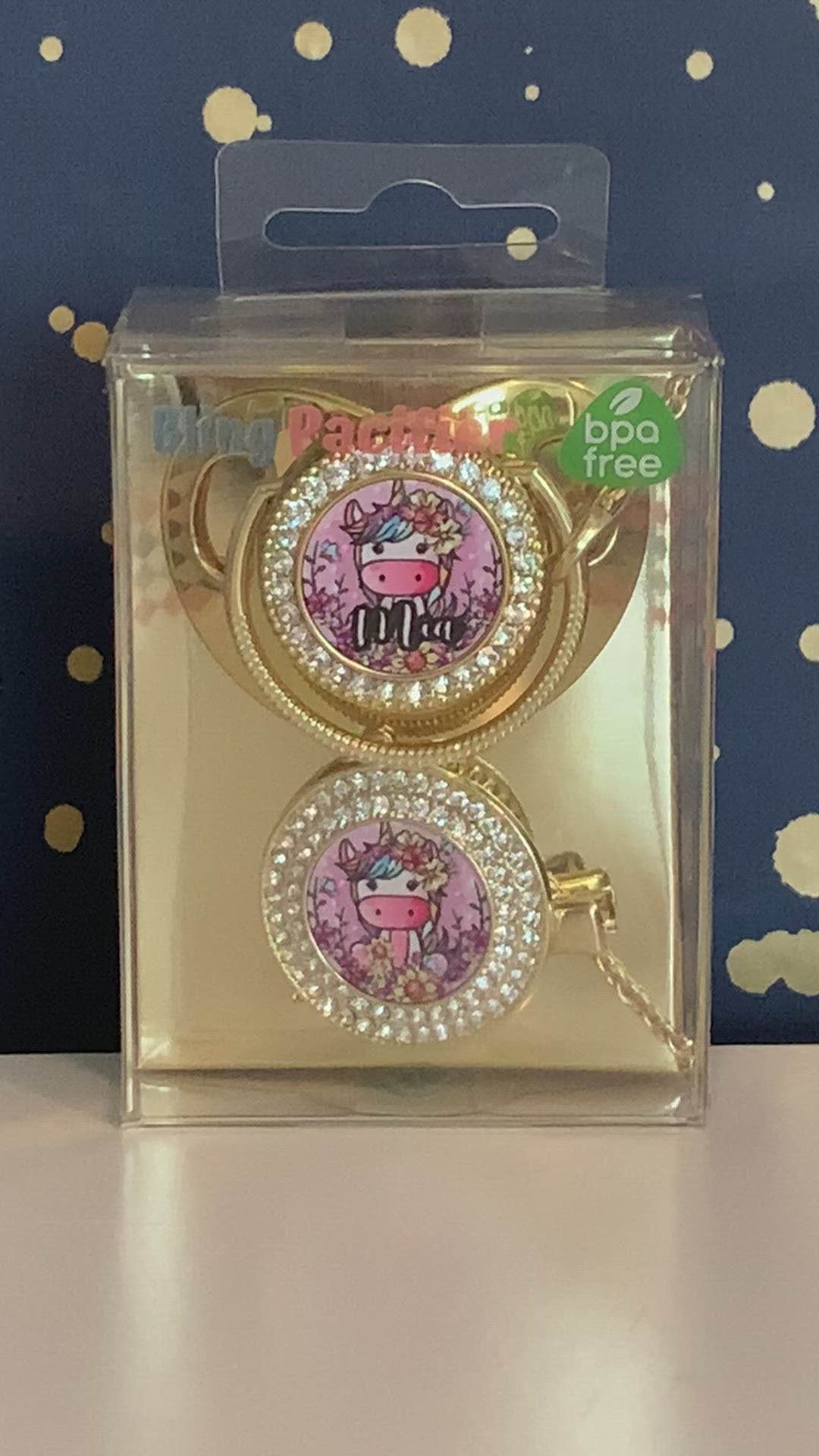 Blank Golden Pacifier – Sublimation Blanks & More